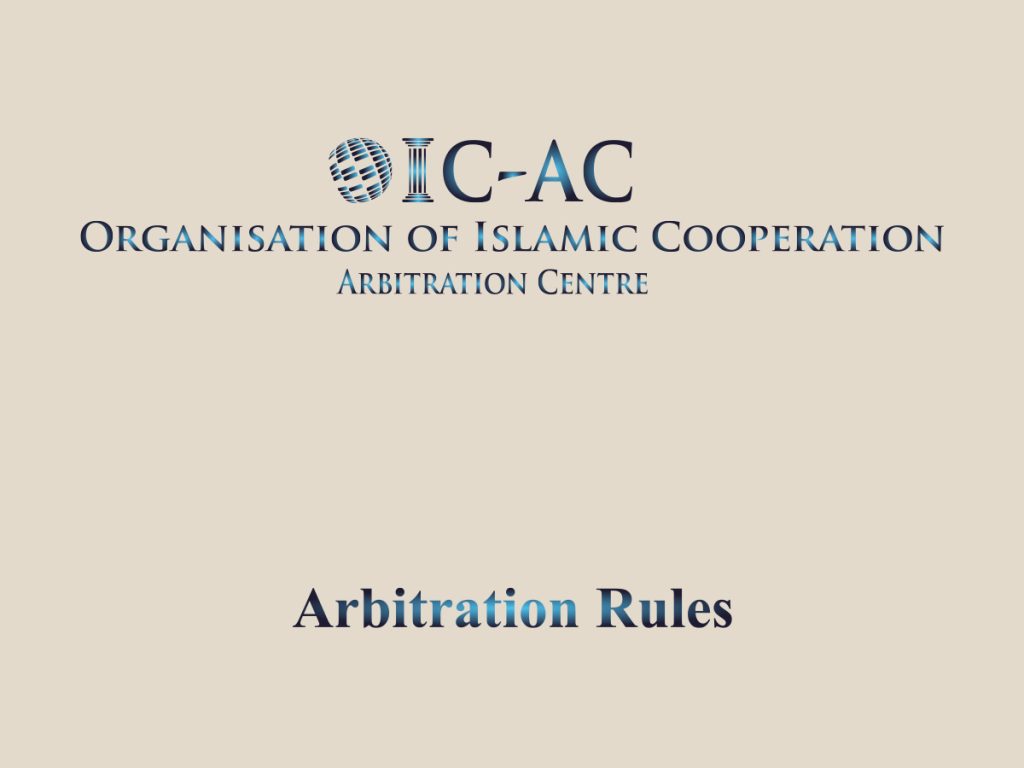 Arbitration Rules 2023 - OIC-AC Organisation of Islamic Cooperation